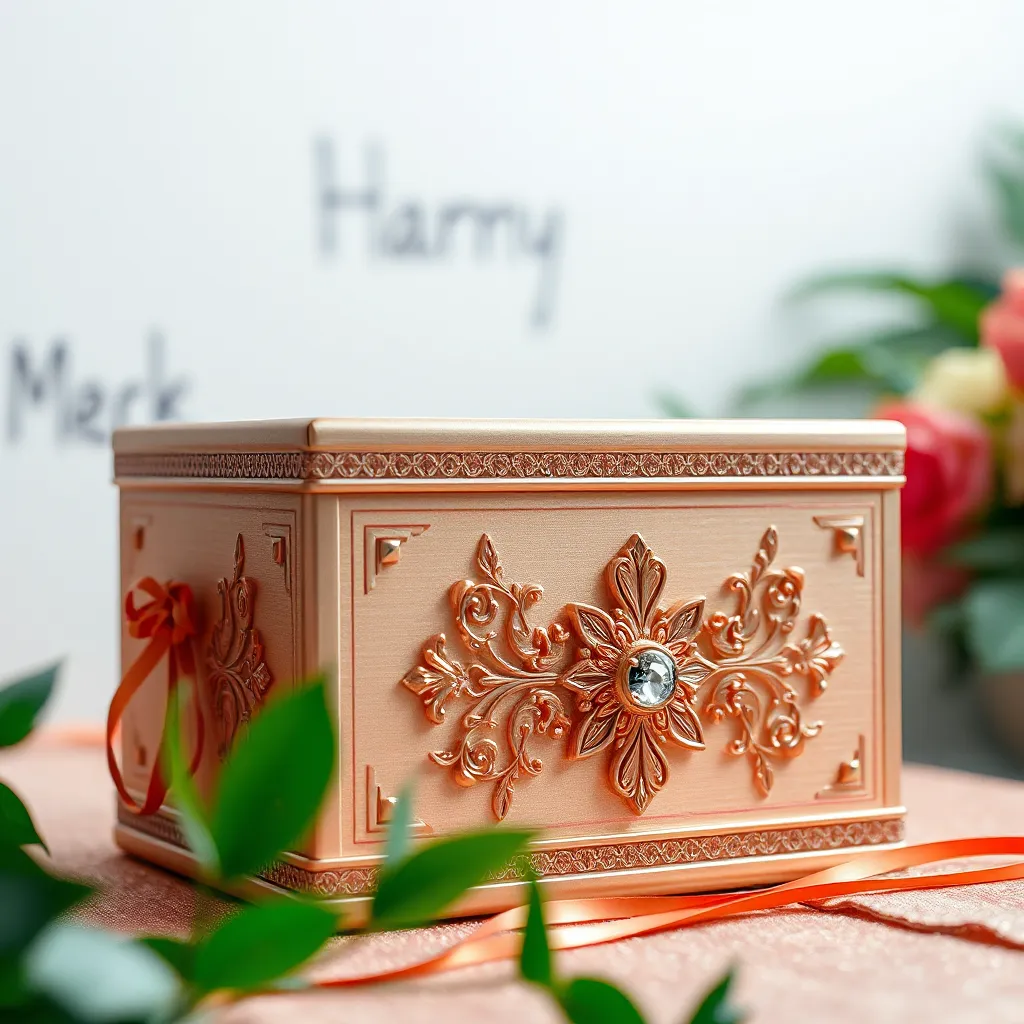 Exploring Rose Gold Wedding Card Boxes: Style & Functionality